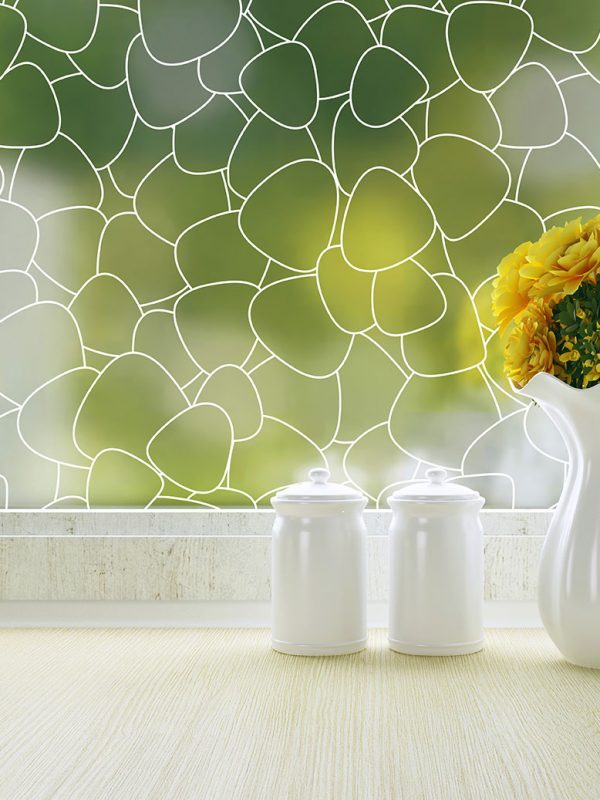 Diamonds Patterned Privacy Window Film | Modern Window Film