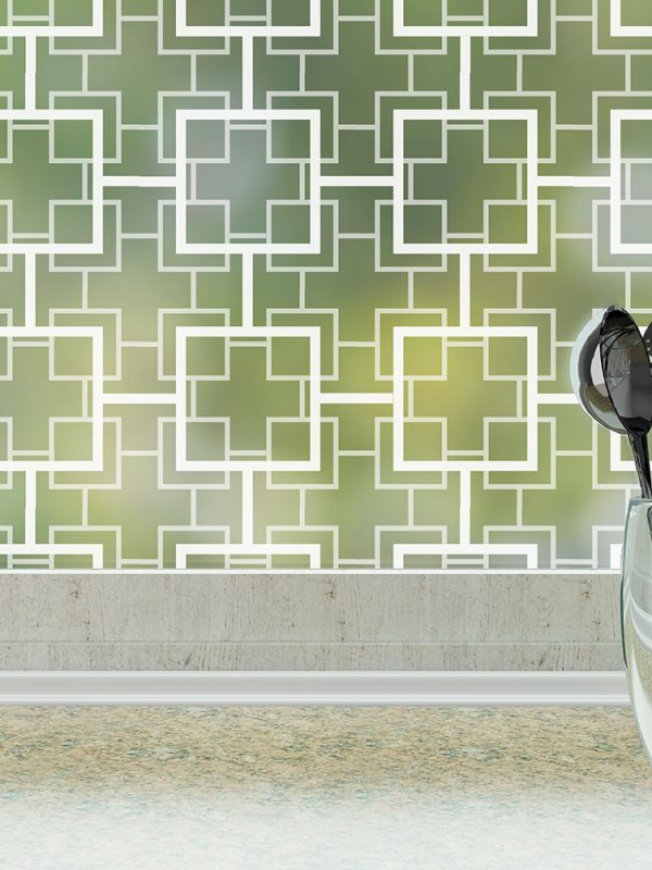 Diamonds Patterned Privacy Window Film | Modern Window Film